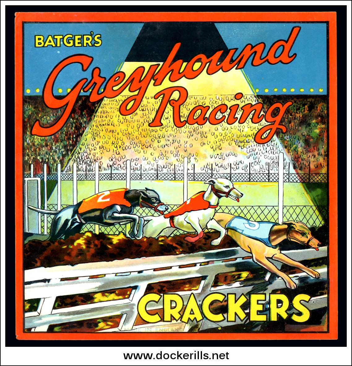 Original Vintage Batger's Ltd. Greyhound Racing Christmas Cracker Box ...