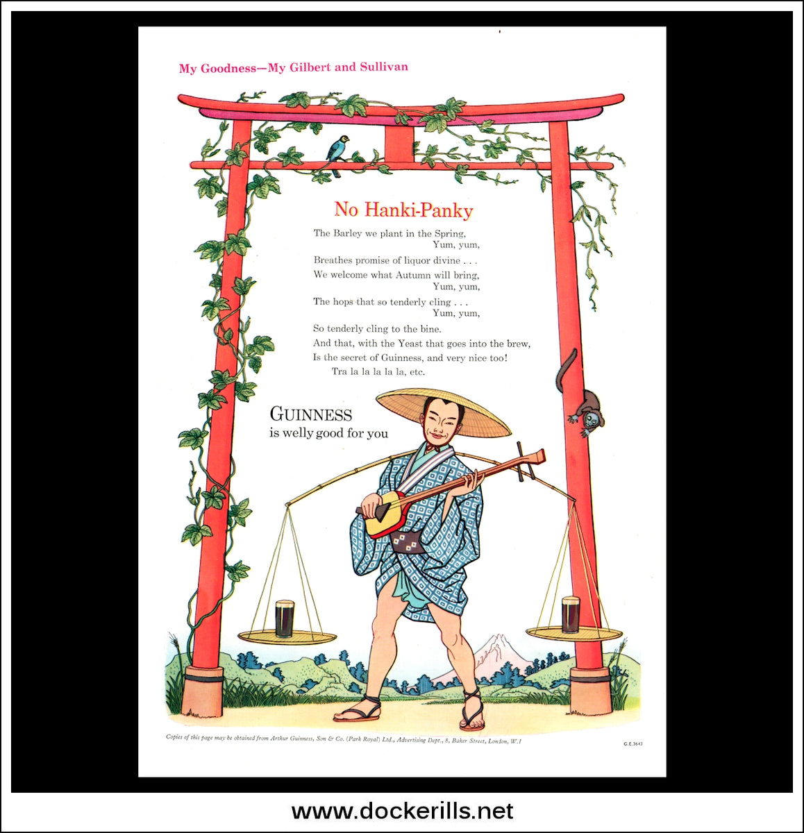 Guinness. Original Vintage Advert, My Goodness-My Gilbert And Sullivan ...