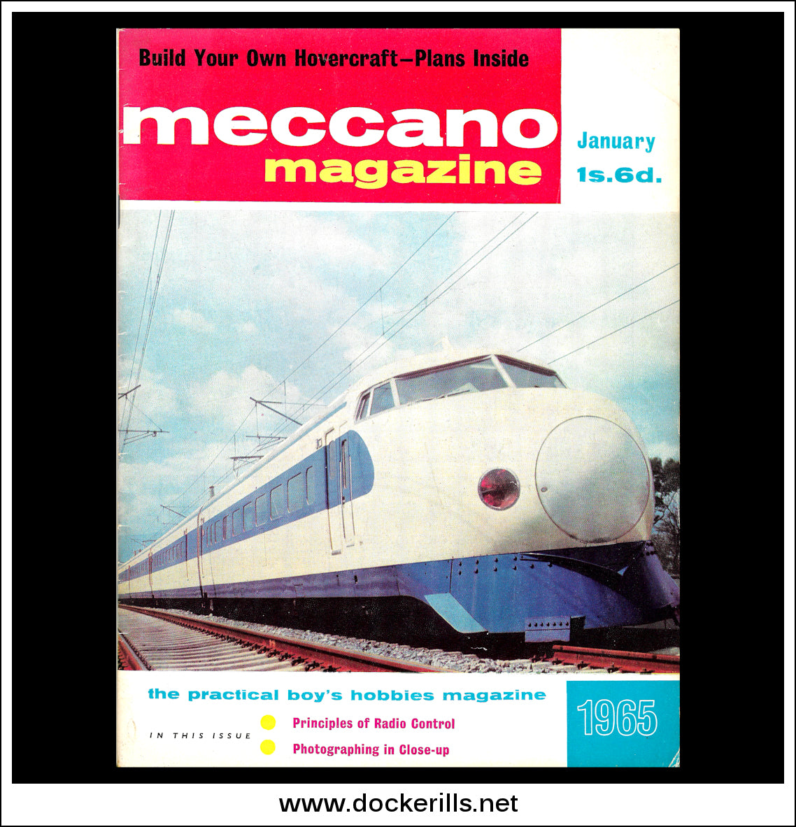 Meccano Magazine Vol. 49. No. 11 January 1965. Cover - Japan's Bullet ...