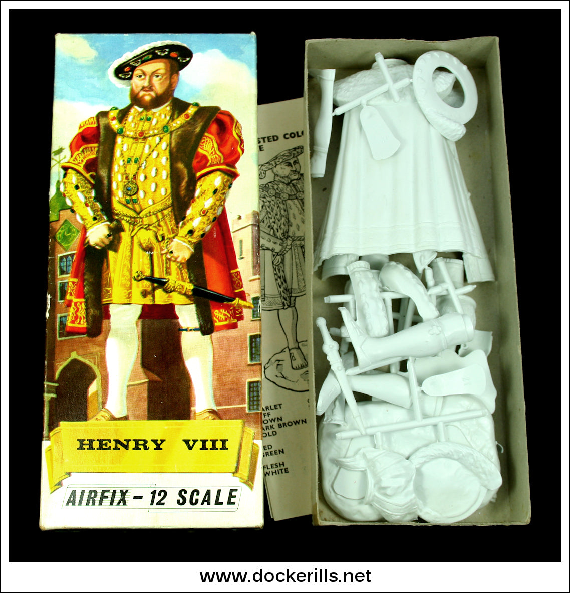 Airfix Henry VIII 1:12 Scale Kit. Vintage Boxed Kit. – Dockerills