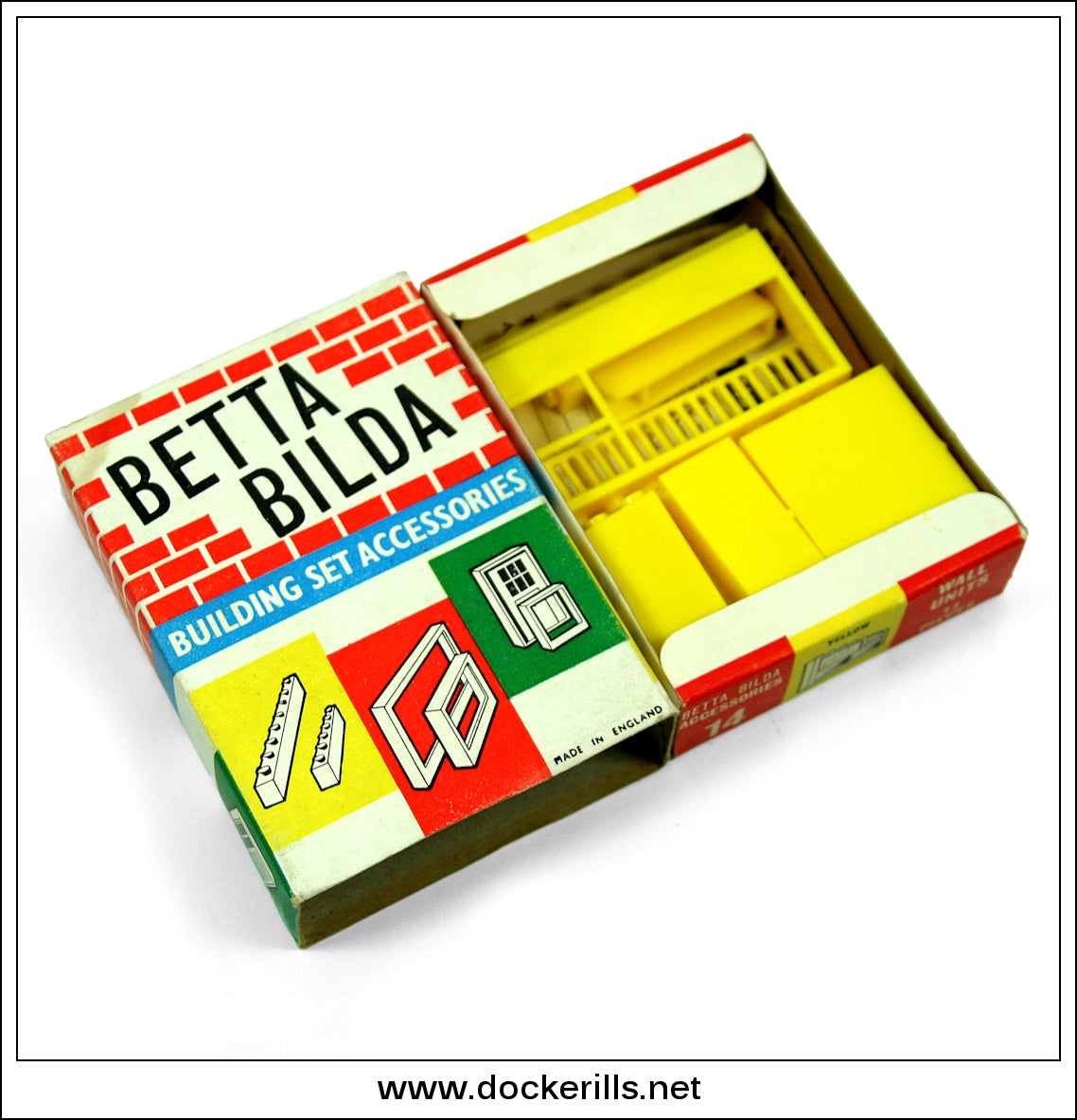 Betta Bilda, Accessory Set 14 (Wall Units, 11 Pieces, Yellow). Airfix ...