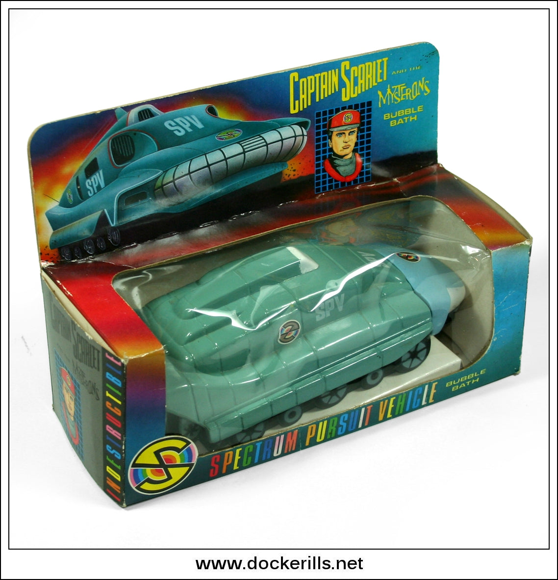 Vintage Captain Scarlet SPV Novelty Toy Shampoo Bottle, 1993. Boxed. G ...
