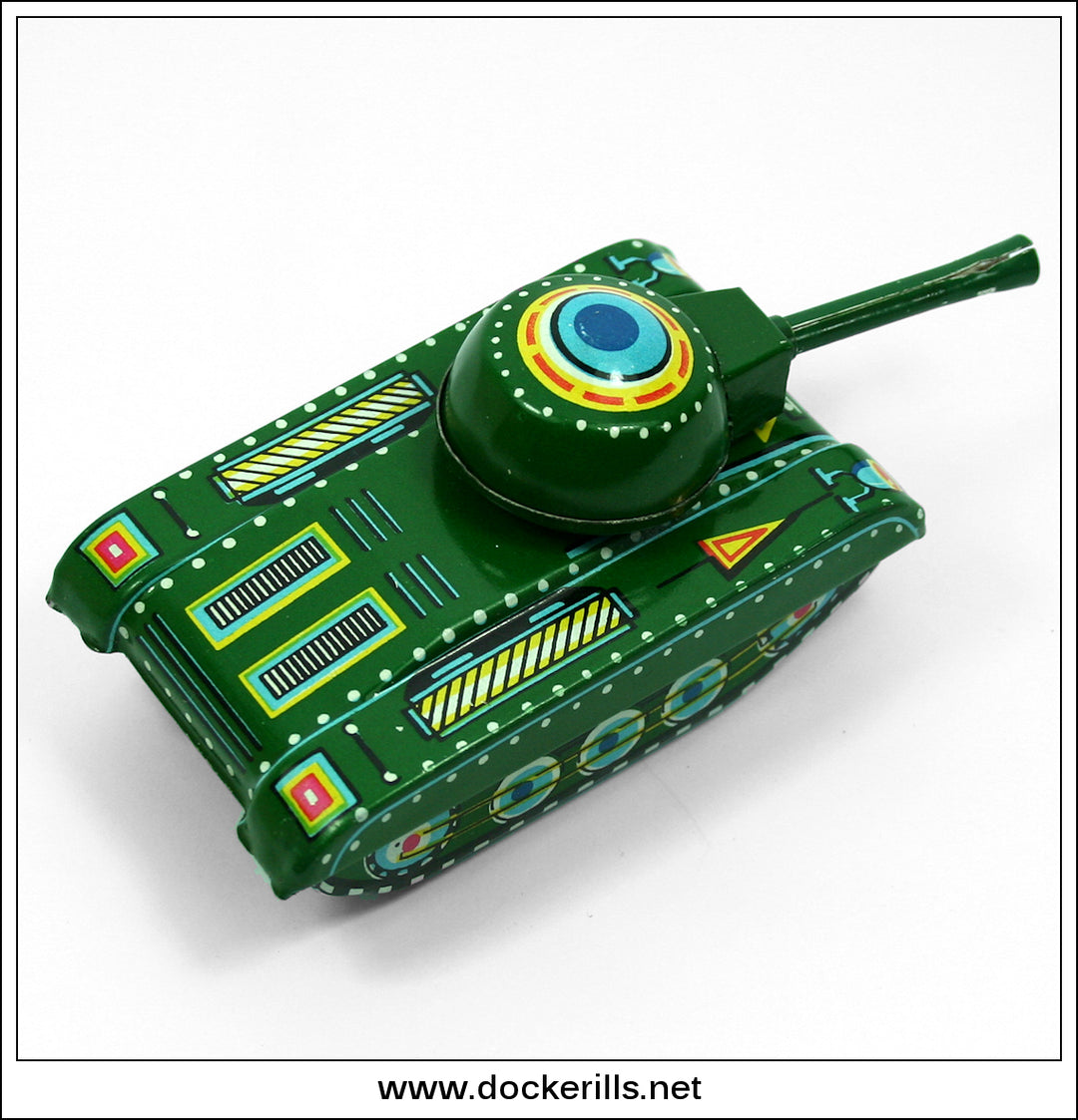 Tank MF 074. Vintage Tin Plate Friction Toy, China. – Dockerills