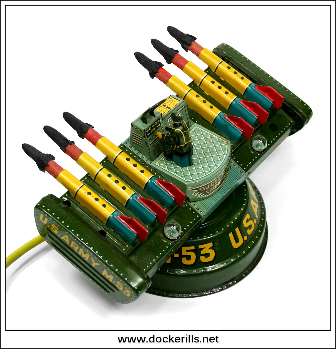 Guided-Missile Launcher. Vintage Tin Plate Clockwork Novelty Toy, Yone ...