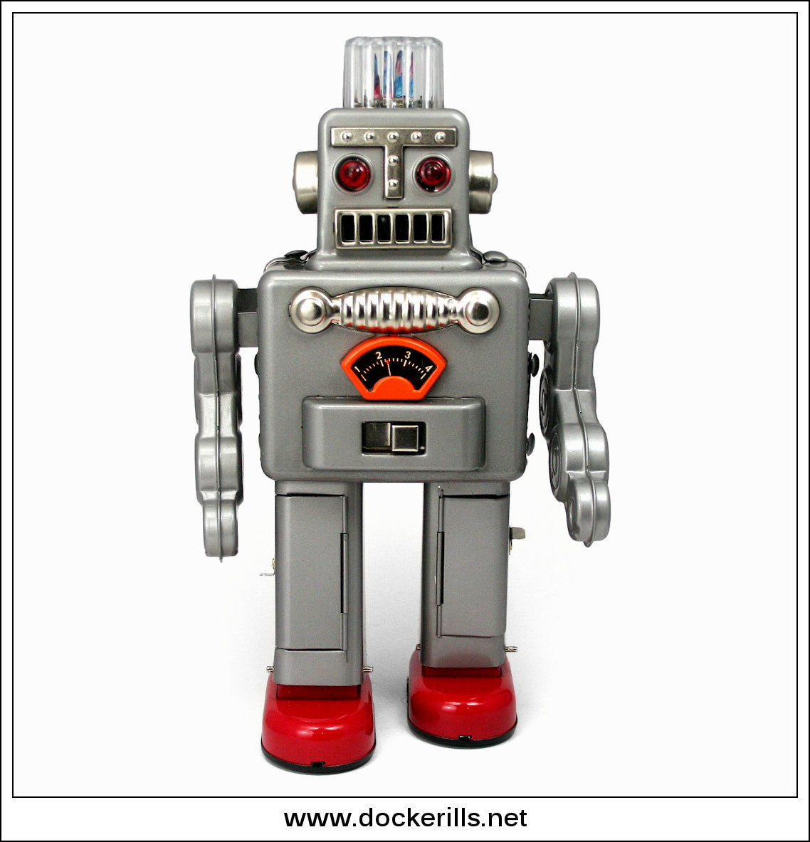 Smoking Spaceman Robot. Recent Tin Plate Novelty Toy, Ha Ha Toys, Chin ...