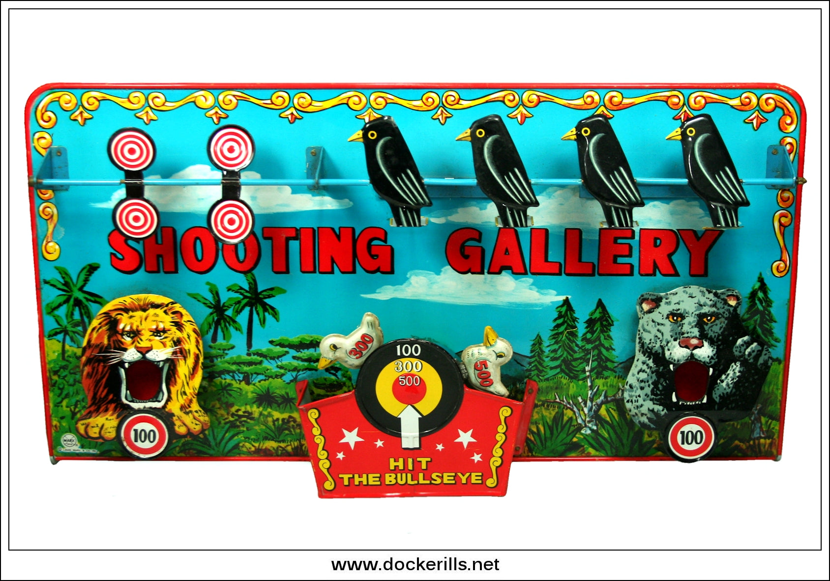 Shooting Gallery, Vintage Clockwork Toy, Marx, U.S.A / Japan. – Dockerills