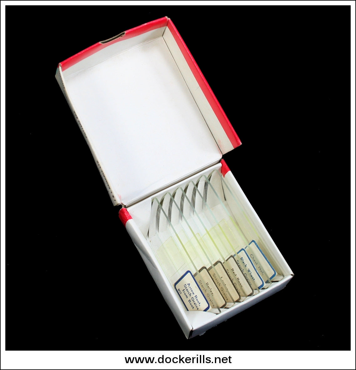 Vintage Merit Microscope Slide Set, Set I, Foods. Merit / J. & L. Rand ...