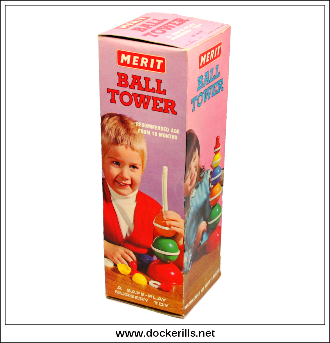 Vintage Merit Ball Tower Baby Toy c. 1960's. J & L. Randall Ltd., Engl ...