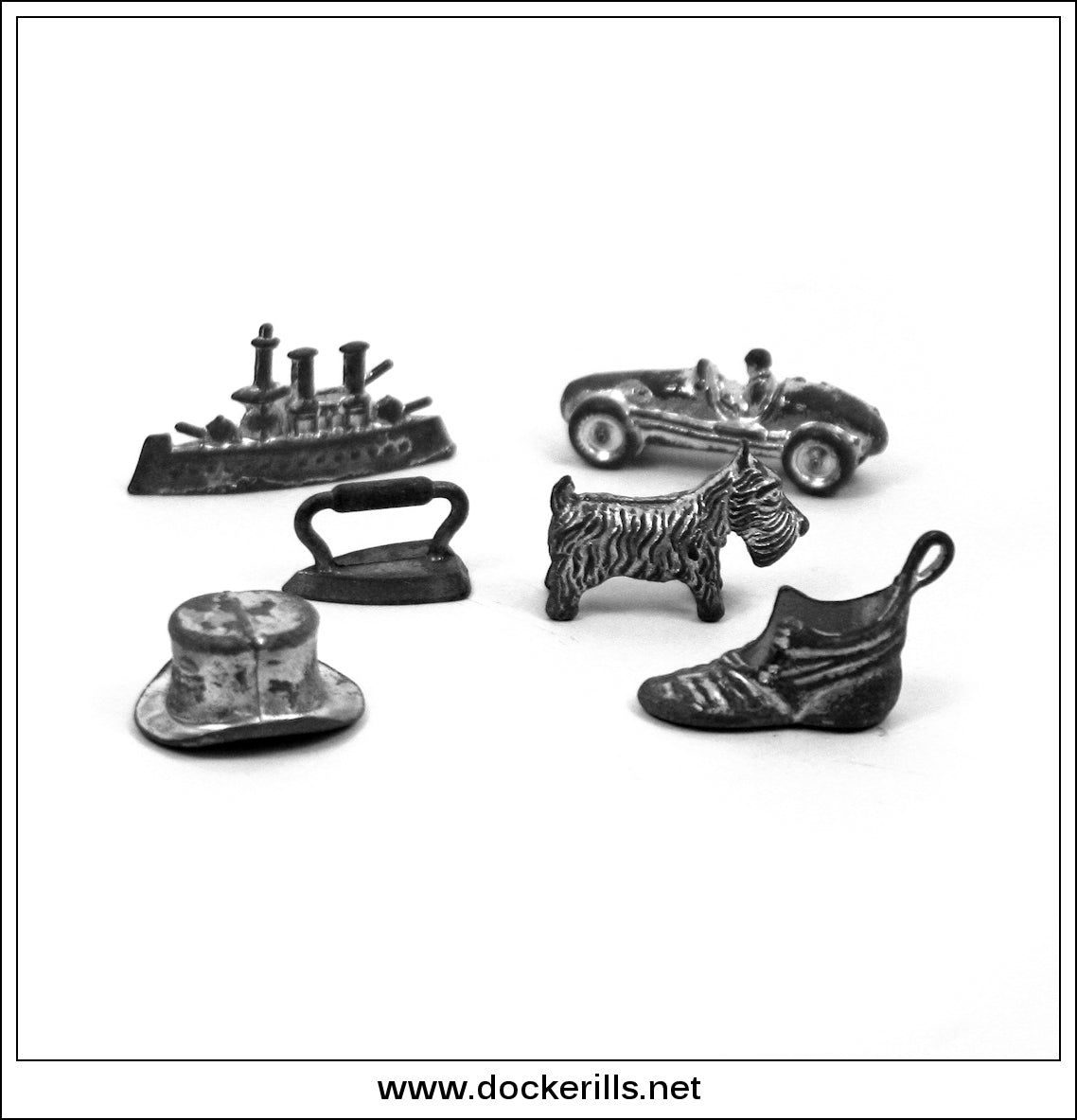 Waddington's, Monopoly, Vintage Player Counters Set. VINTAGE GAME SPAR ...