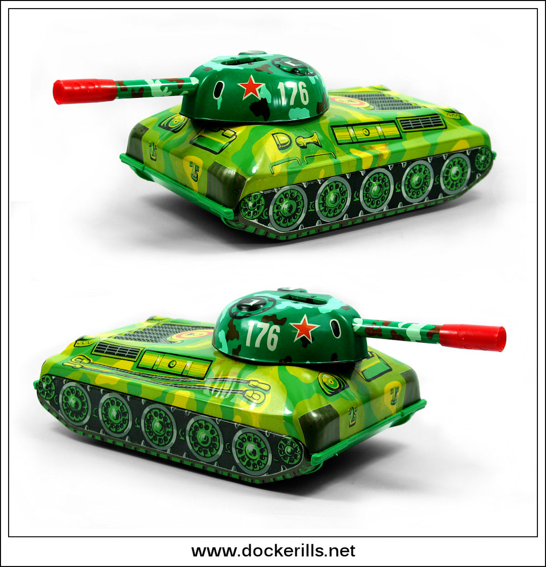 Russian T34 Tank. Vintage Tin Plate Battery Operated Toy, Mir Factory ...