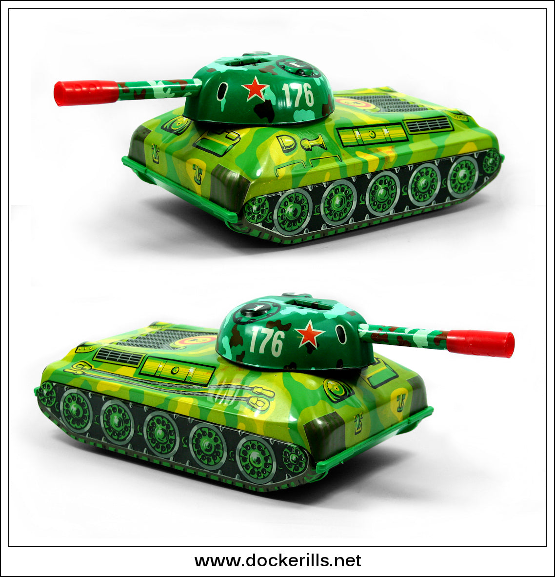 Russian T34 Tank. Vintage Tin Plate Battery Operated Toy, Boxed. Mir F ...