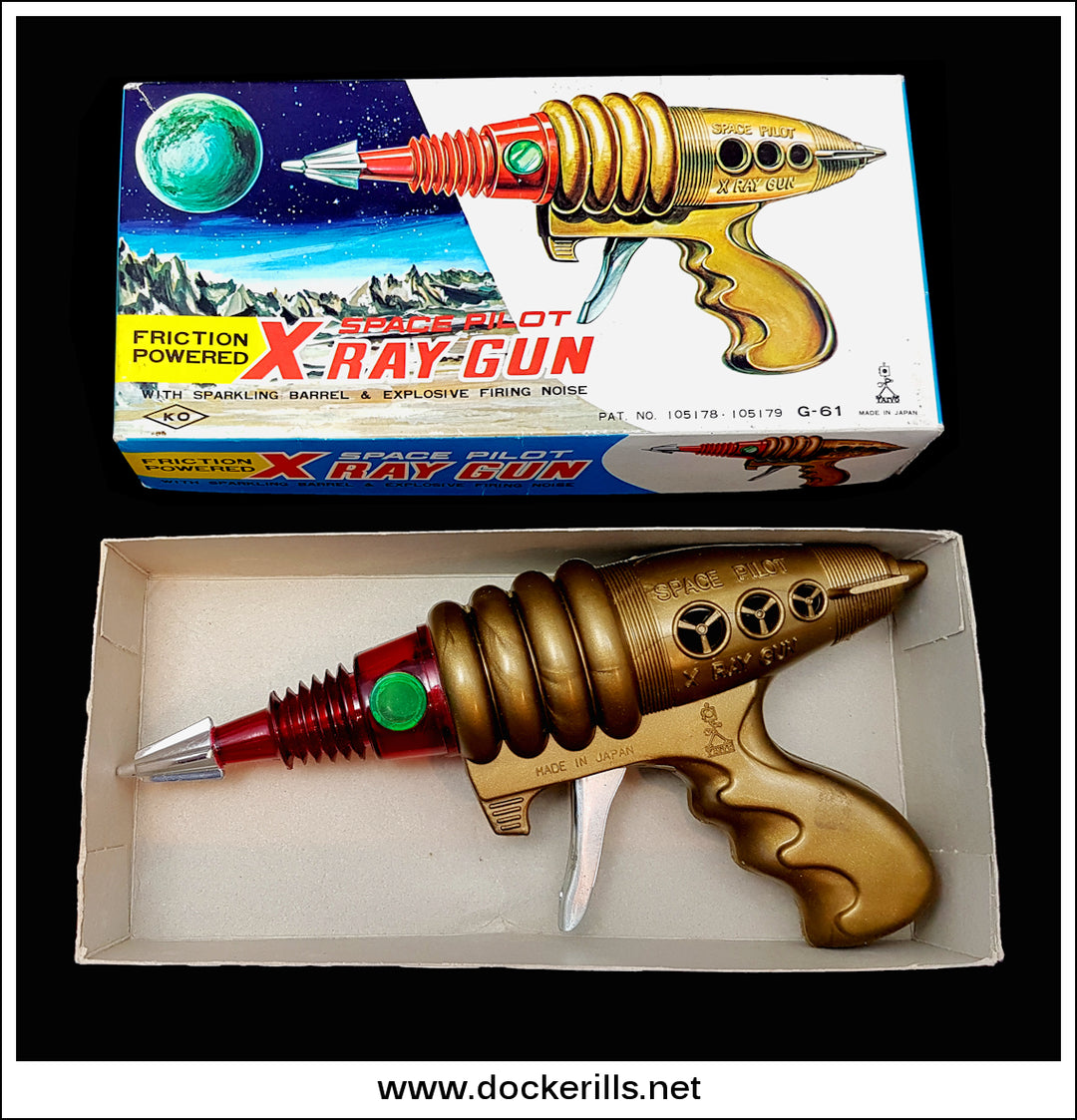Vintage Space Pilot X Ray Gun. Yoshiya, Japan. Sparking Space Gun. 196 ...